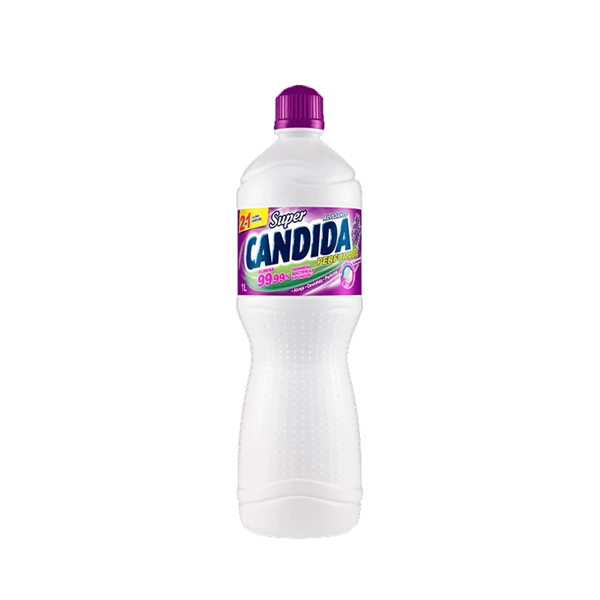 Alvejante Líquido Lavanda 1L Super Cândida - Braslimpo