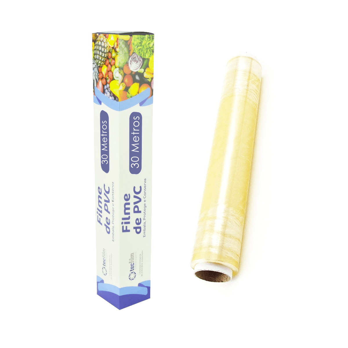 Filme PVC 28cmx30m Tecfilme - Braslimpo