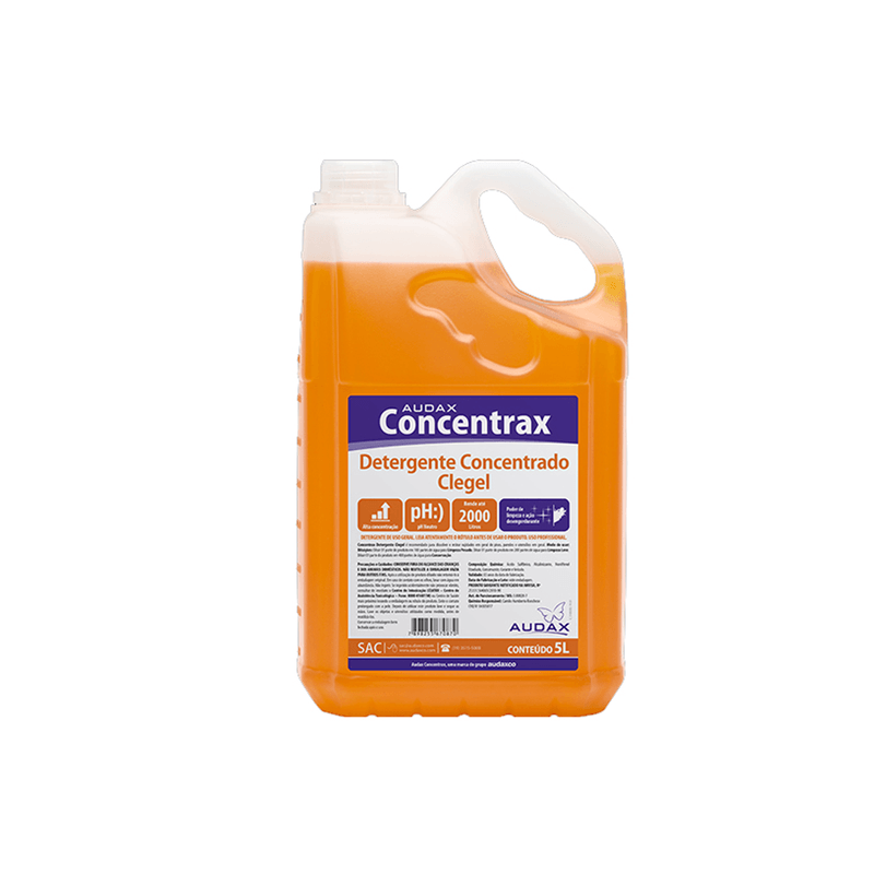 Detergente Clegel 5L Concentrax - Braslimpo